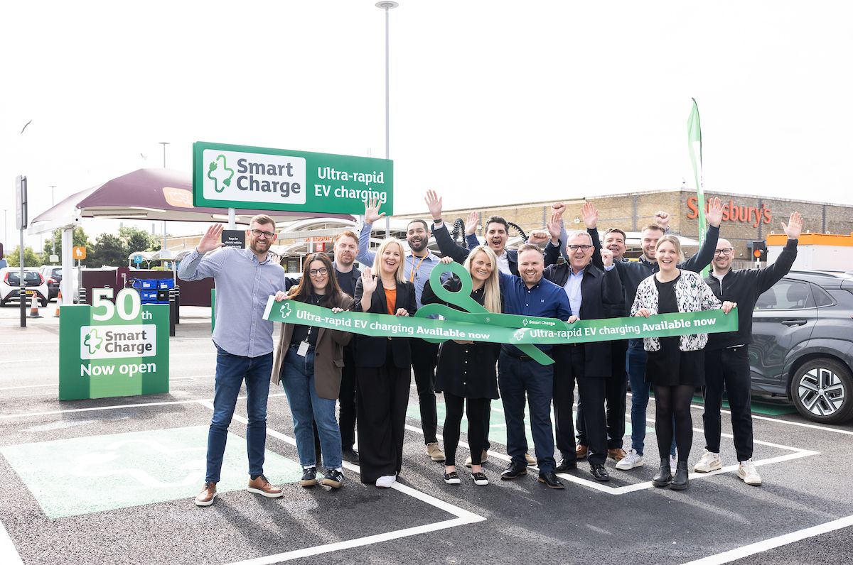 Sainsbury’s Smart Charge celebrates its 50th ultra-rapid charging hub ...
