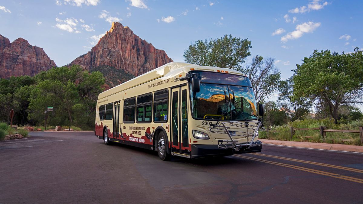 Zion National Park is the first US national park bus fleet to go fully ...