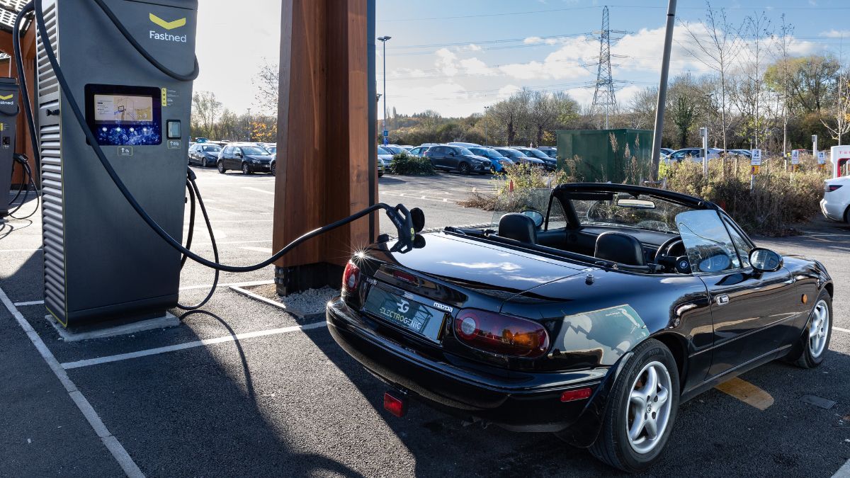 Electrogenic unveils EV conversion kit for the 35 year old Mazda MX-5